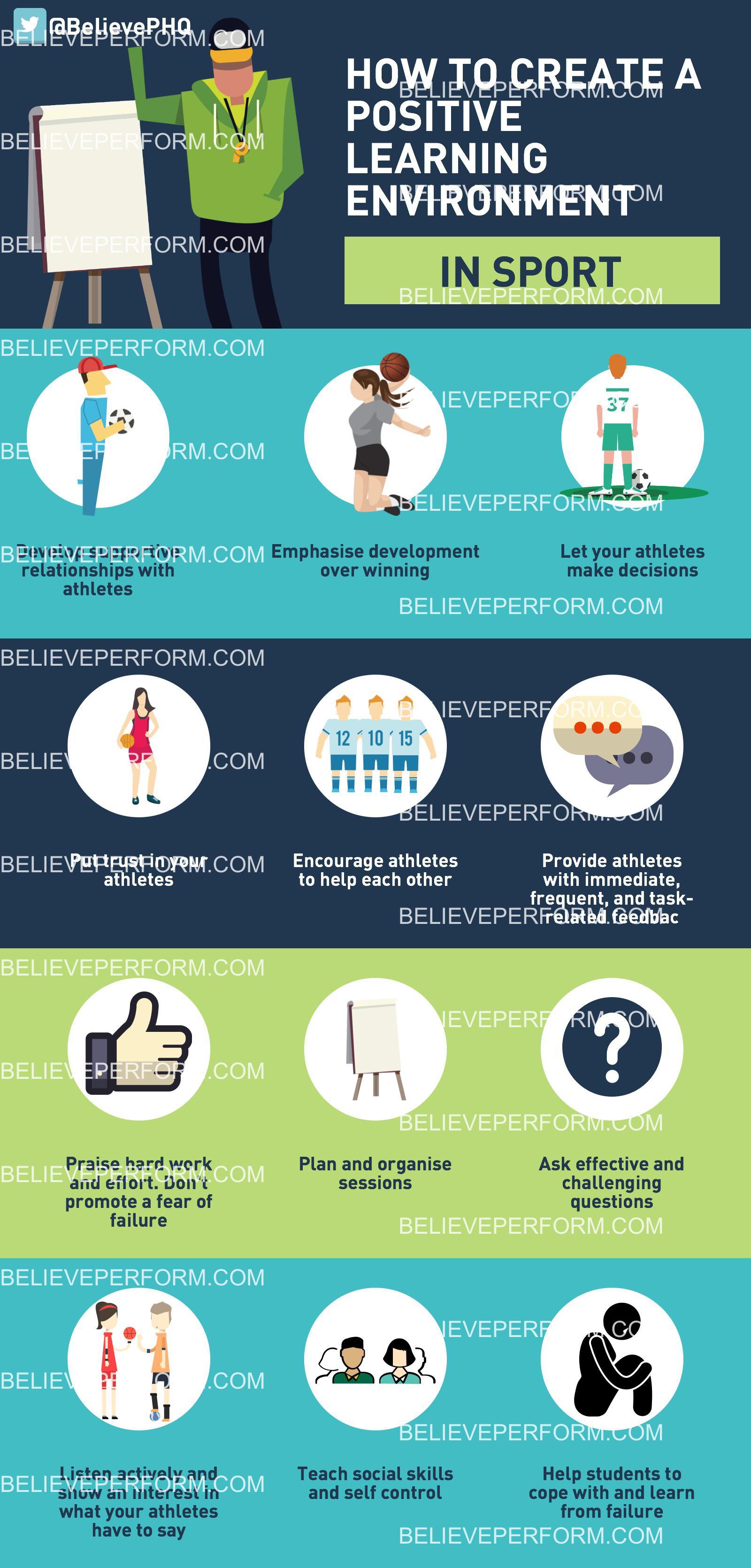 How To Create A Positive Learning Environment In Sport BelievePerform