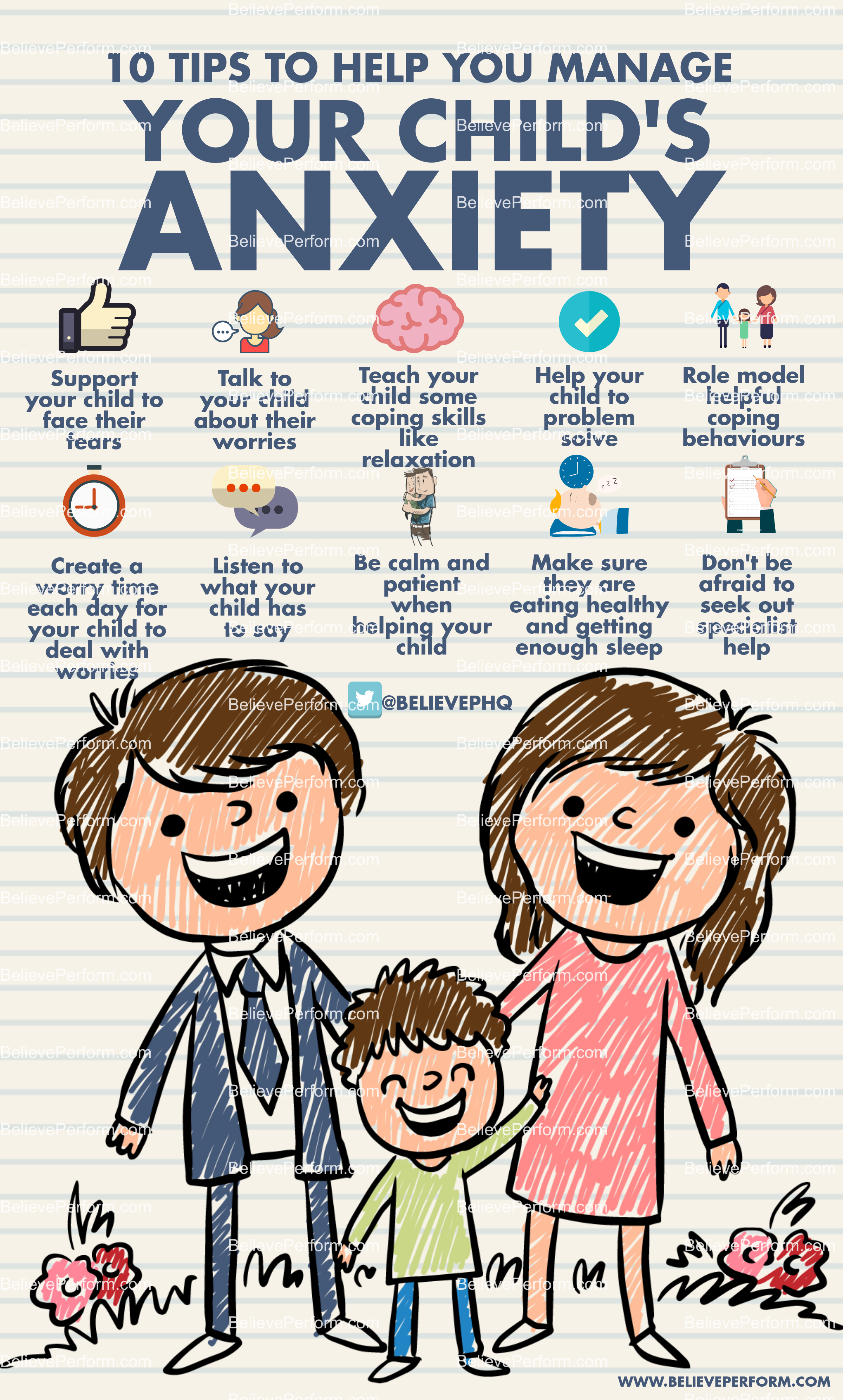 10 Tips To Help You Manage Your Childs Anxiety BelievePerform The