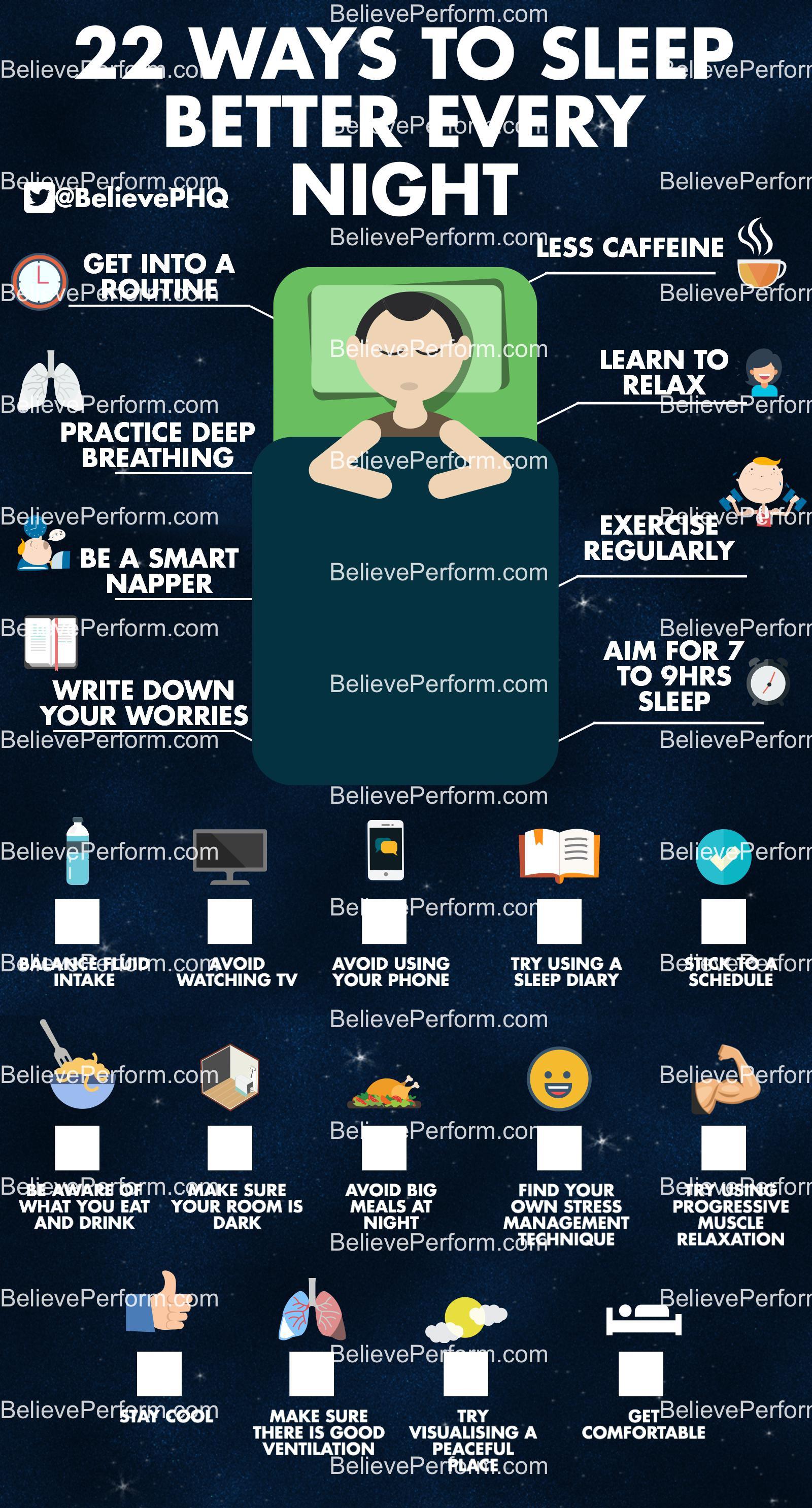 22 ways to sleep better every night - BelievePerform - The UK's leading ... 22 ways to sleep better every night - BelievePerform - The UK's leading ...