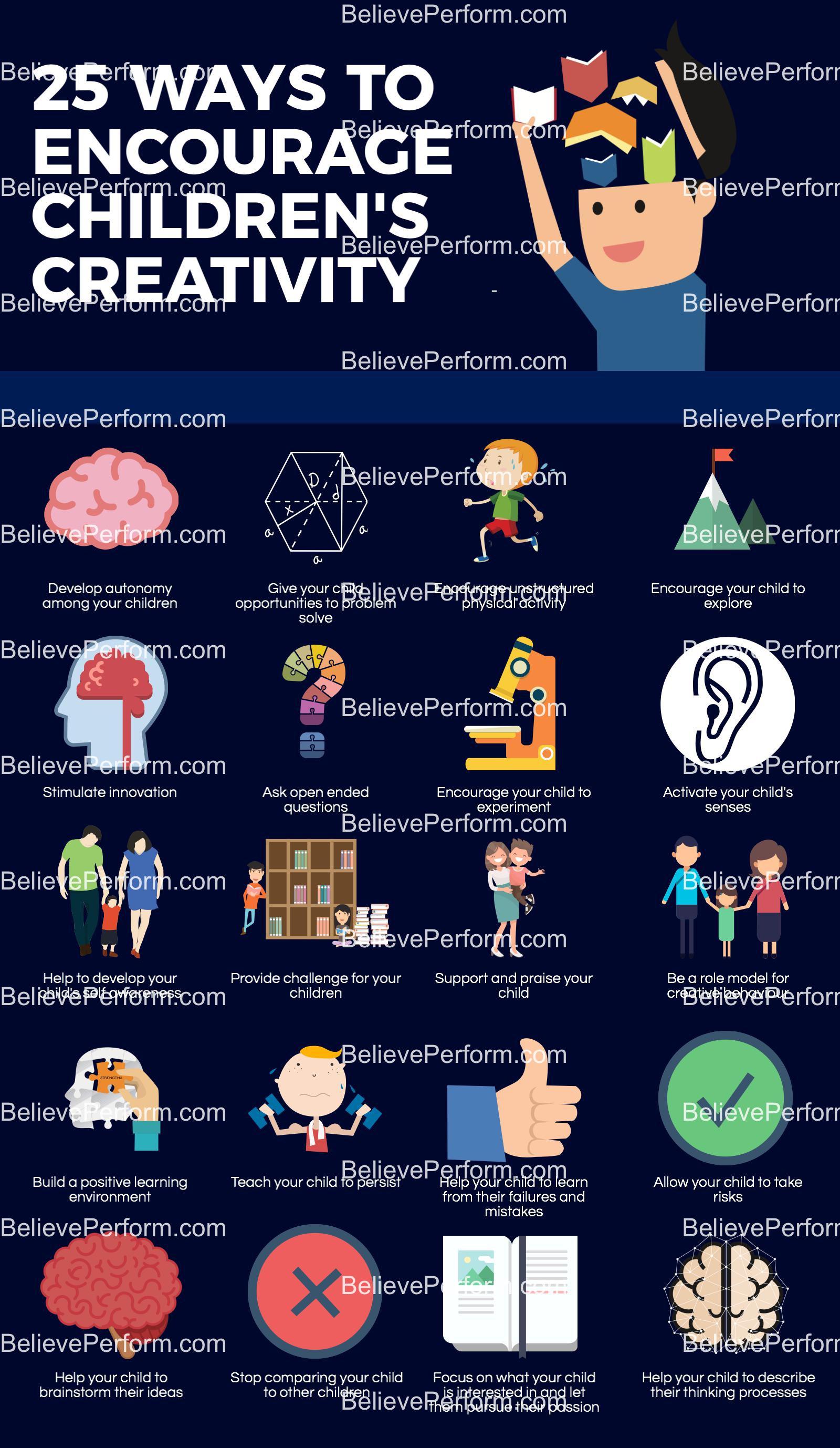 25 ways to encourage children's creativity - BelievePerform - The UK's ...