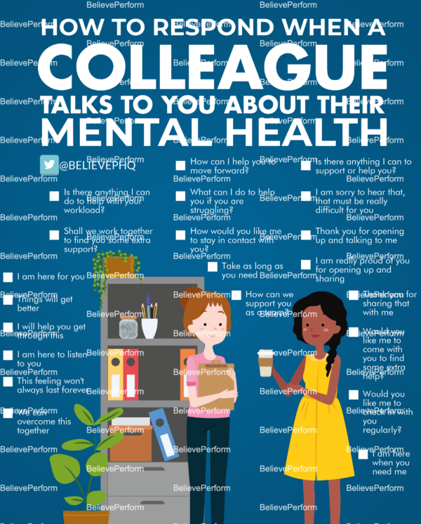How to respond when a colleague talks to you about their mental health ...